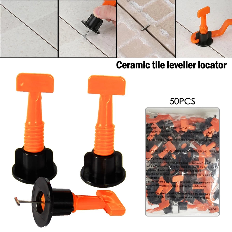 50/250pcs Floor Wall Tile Leveling System Tools Kit Reusable Spacers F ...